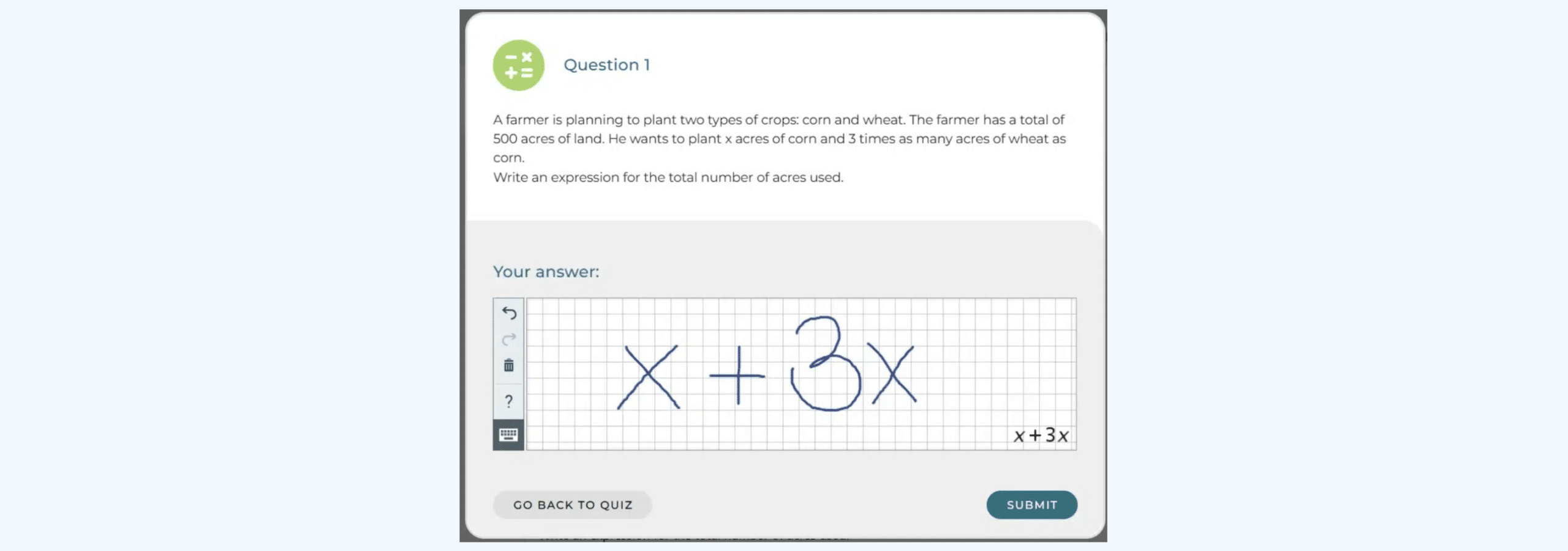 Instant feedback and open-ended math questions